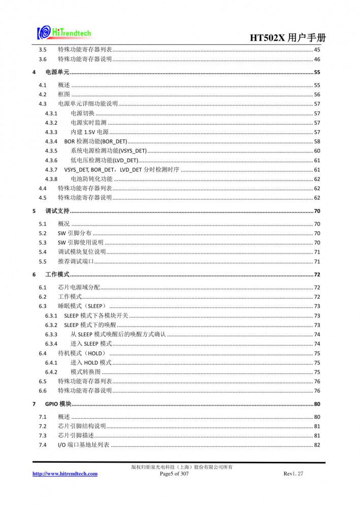 HT502X user manual page 5