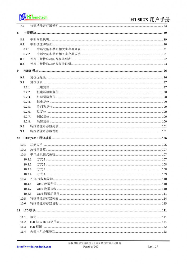 HT502X user manual page 6