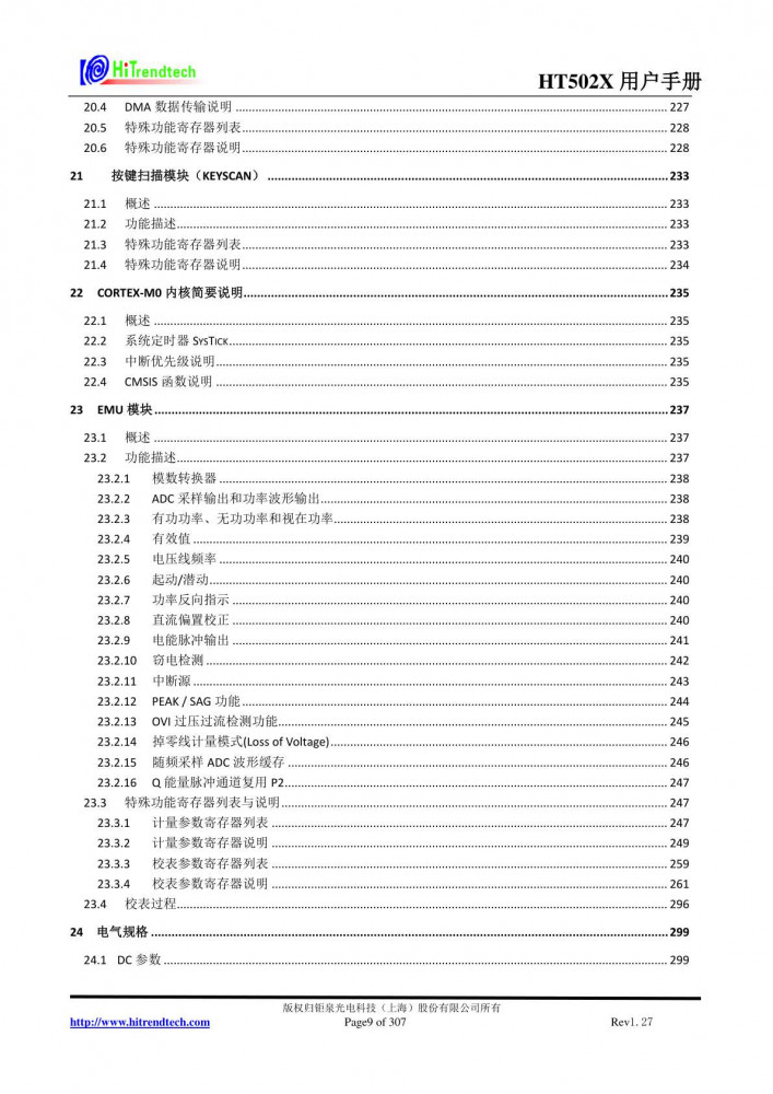 HT502X user manual page 9