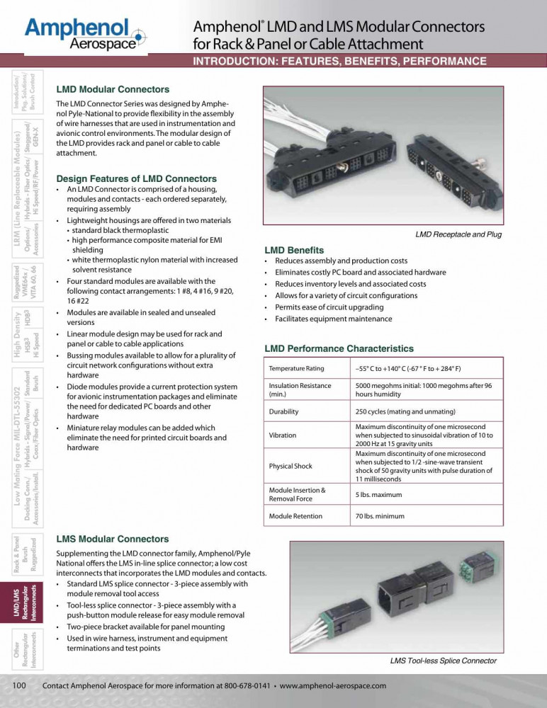 LMD modular connector technical document, page 1