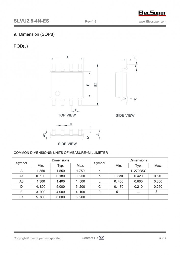 SLVU2.8-4N-ES datasheet page 5