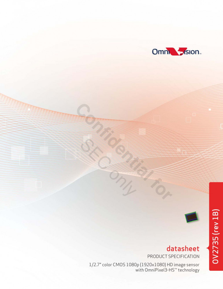 OV02735 datasheet page 1