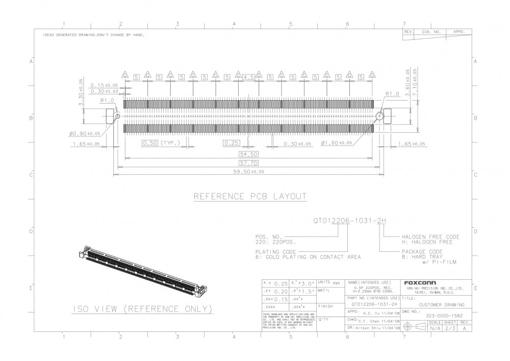 QT012206-1031-2H technical drawing page 2