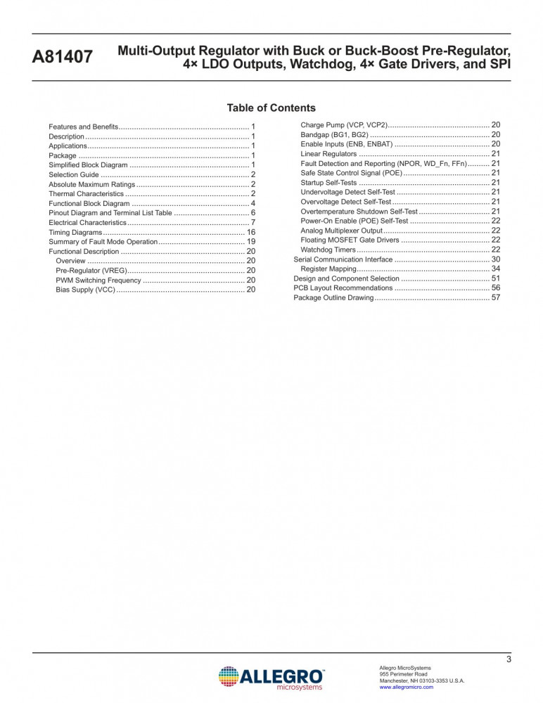 A81407 datasheet page 3