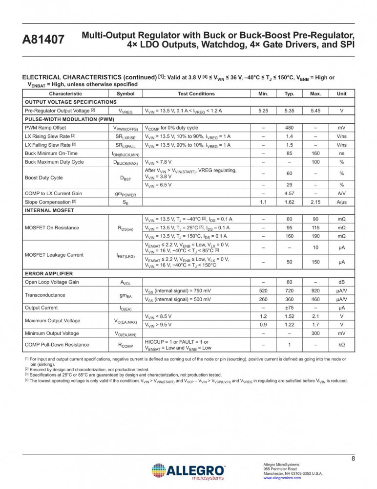 A81407 datasheet page 8