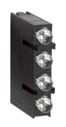 BIVAR H100CRD Red Circuit Board Indicator Light Bar for PCB Status Display