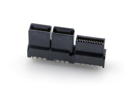 1.27mm, 12.00mm Pitch, EXTreme LPHPower Receptacle Header, Vertical, 4 Power Contacts, 40 Signal Contacts, Select Gold (Au) Plating, without BMI Guides