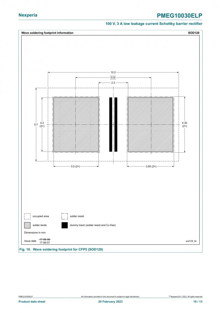 PMEG10030ELPX technical document page 10