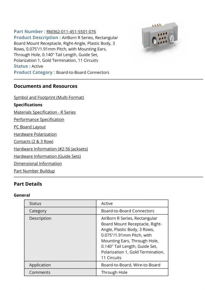 RM362-011-451-5501-076 technical document page 1