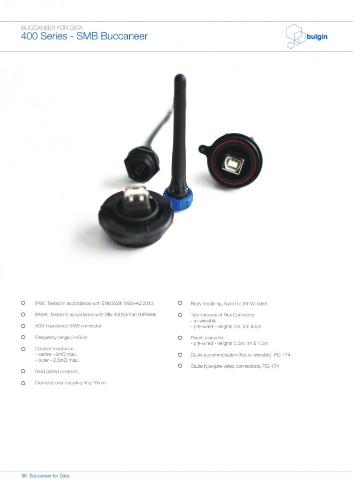 Bulgin PX0408 datasheet page 1
