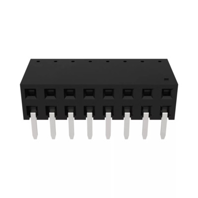 C-Grid III PCB Receptacle, 2.54mm Pitch, Dual Row, Right-Angle, Shrouded, 16 Circuits, 0.12µm Gold (Au) Flash Plating, Straight PCB Pins for sale