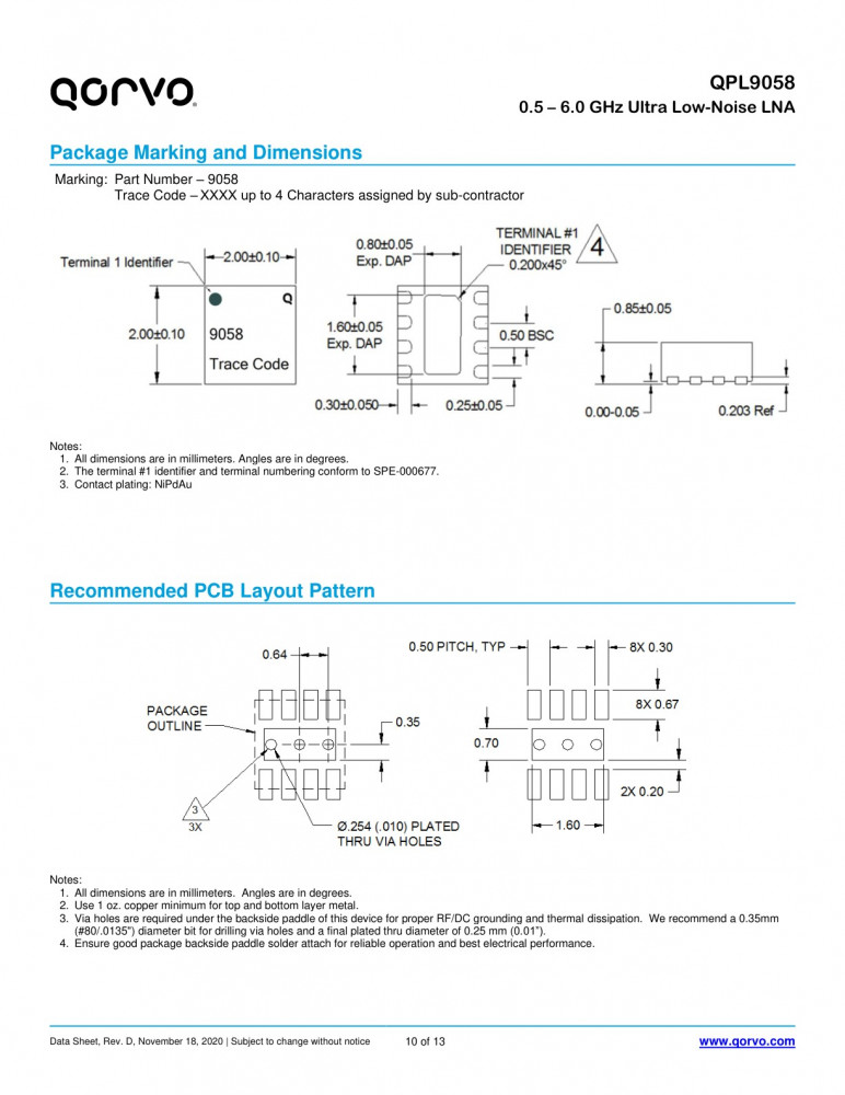 QPL9058TR7 datasheet page 10