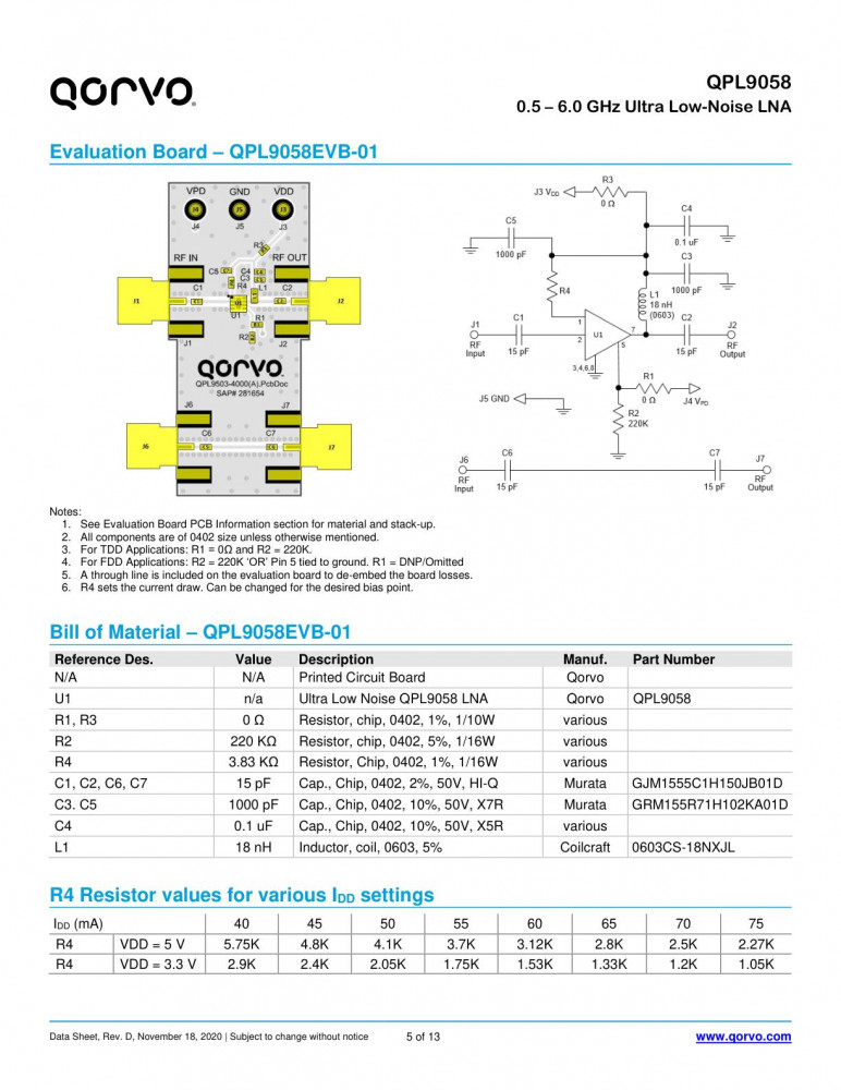 QPL9058TR7 datasheet page 5