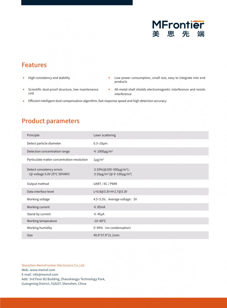 MPM13 series technical document, page 2