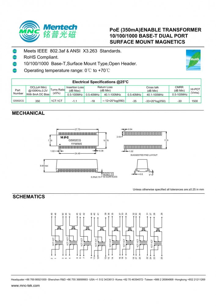 G5002CG technical document page