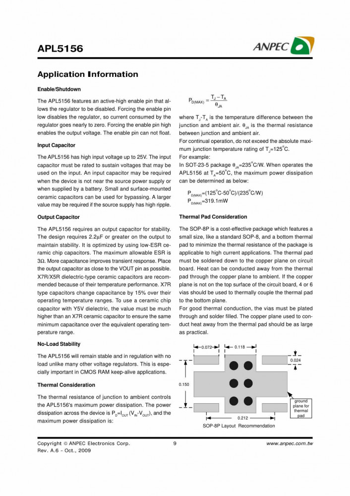 APL5156 datasheet page 9