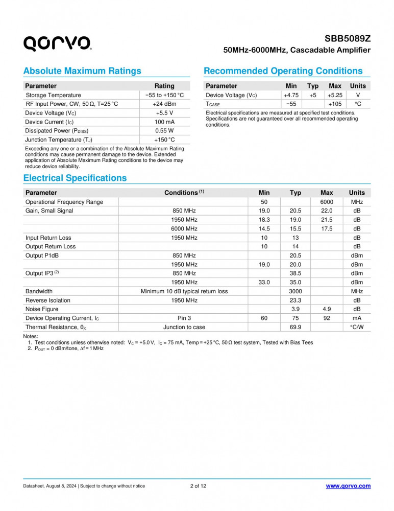 SBB5089Z technical document page 2