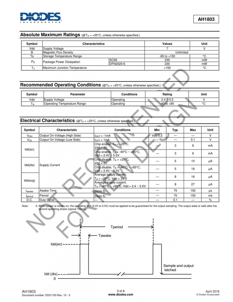 AH1803 datasheet page 3