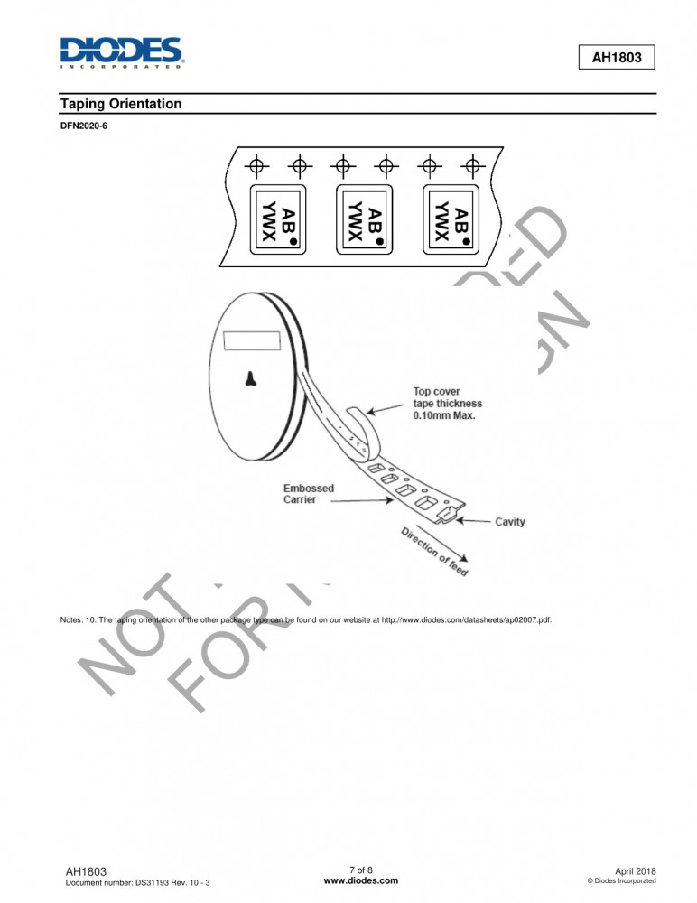 AH1803 datasheet page 7