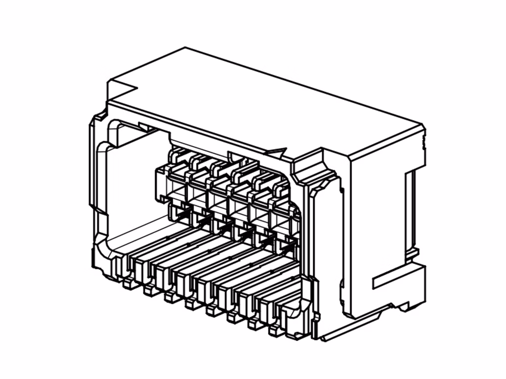 1.25mm Pitch, Micro-Lock Plus PCB Header, Dual Row, Right-Angle, Surface Mount, Tin-Bismuth Plating, Positive Lock, 18 Circuits, Low-Halogen, Natural (White)