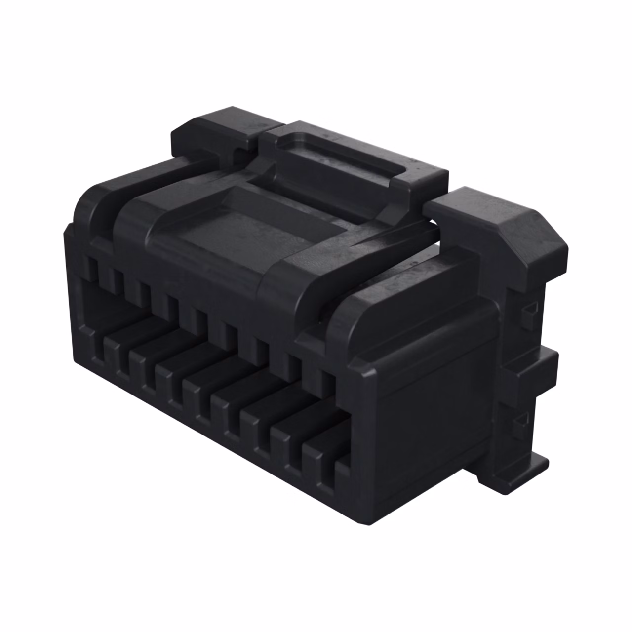 Micro-Lock Plus TPA Type Receptacle Housing, 1.25mm Pitch, Low-Halogen, Dual Row, Positive Lock, 18 Circuits, Black for sale