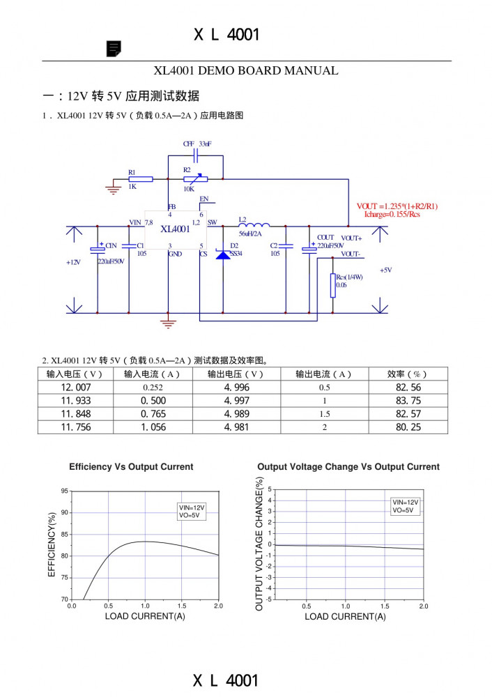 XL4001 document page 1