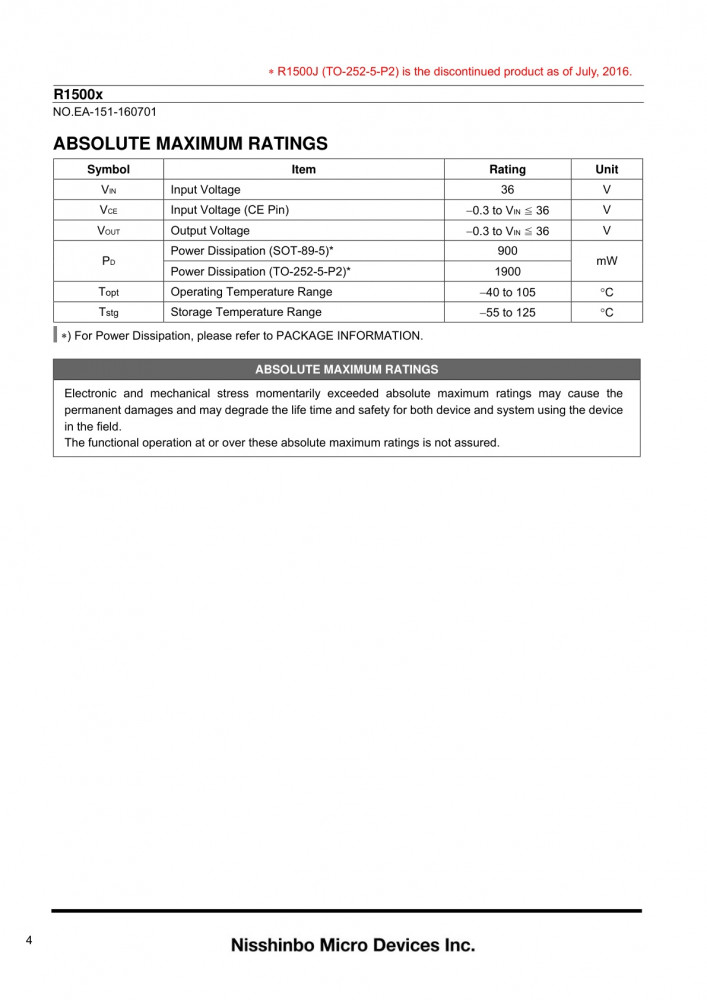 R1500 datasheet page 4