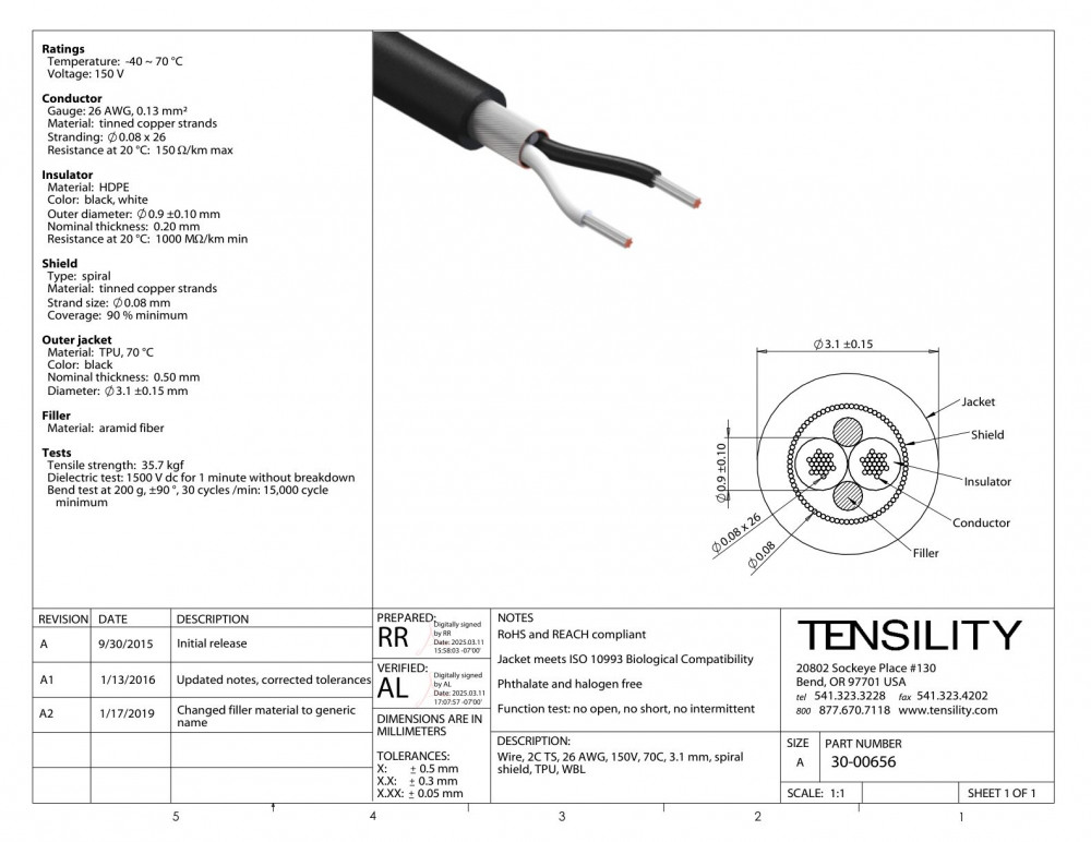 Tensility International 30-00656 product drawing preview