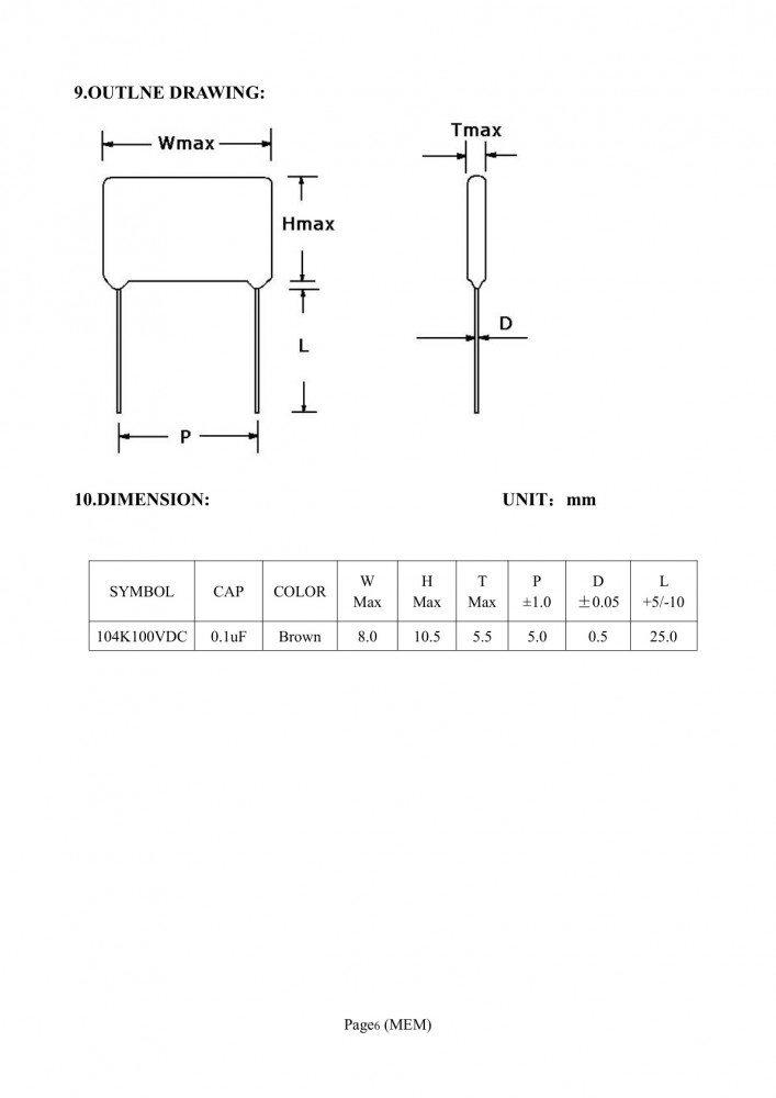 MEM104K100D01 specification page 7