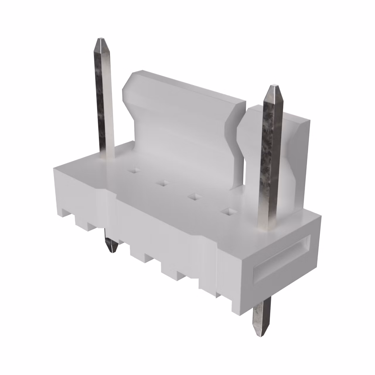KK 254 Solid Header, Vertical, with Friction Lock, 6 Circuits, Pins 2, 3, 4, and 5 Voided, 2.54µm Matte Tin (Sn) Plating, 3.56mm Tail Length, Bag for sale