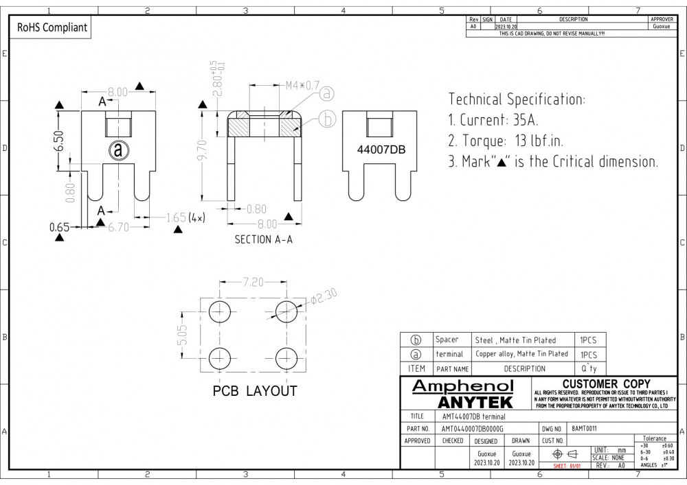 AMT0440007DB0000G technical drawing