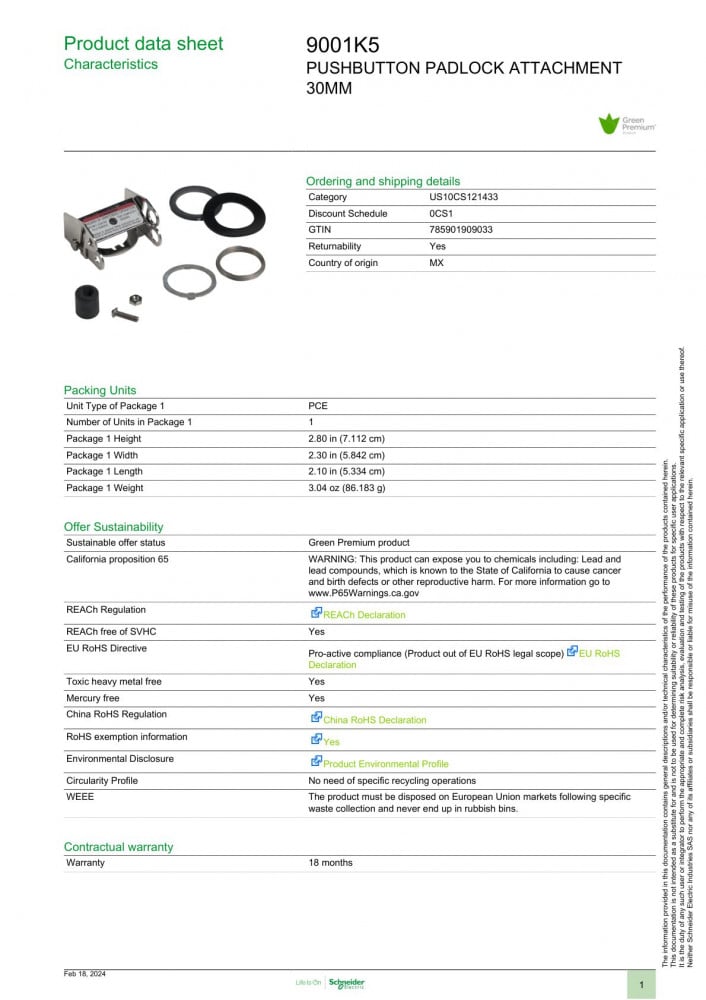 9001K5 technical document preview