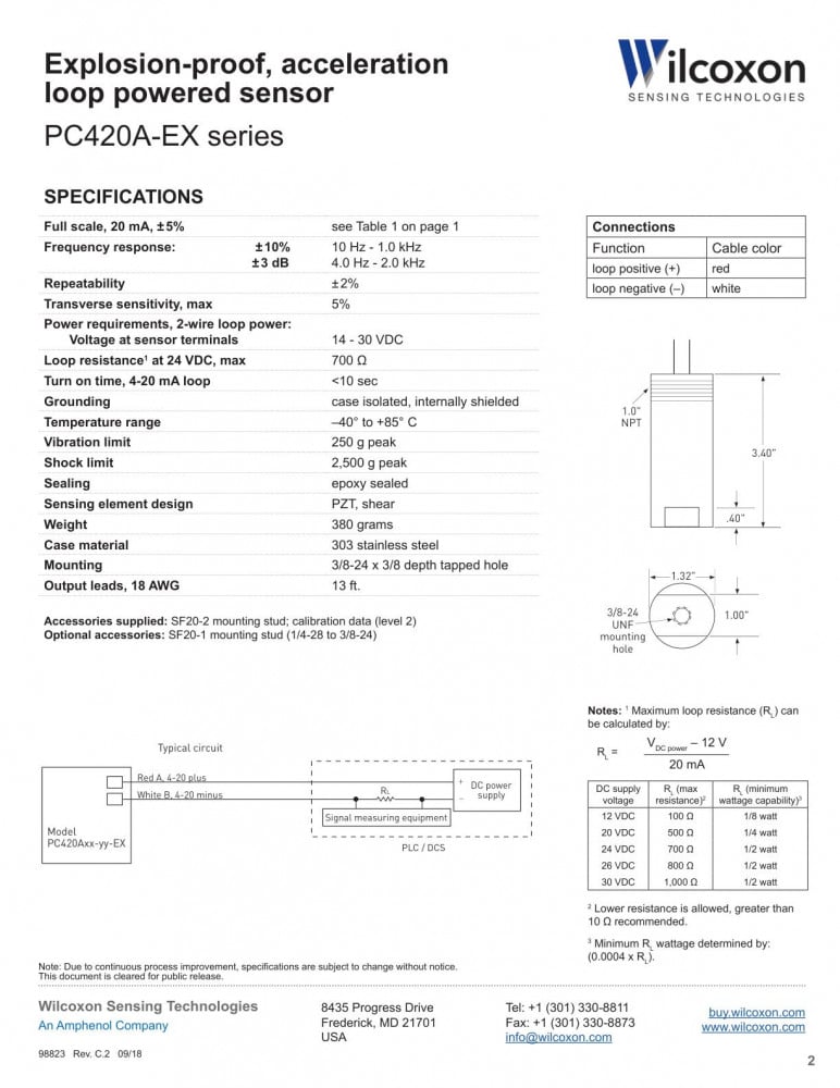 PC420A-EX series datasheet page 2