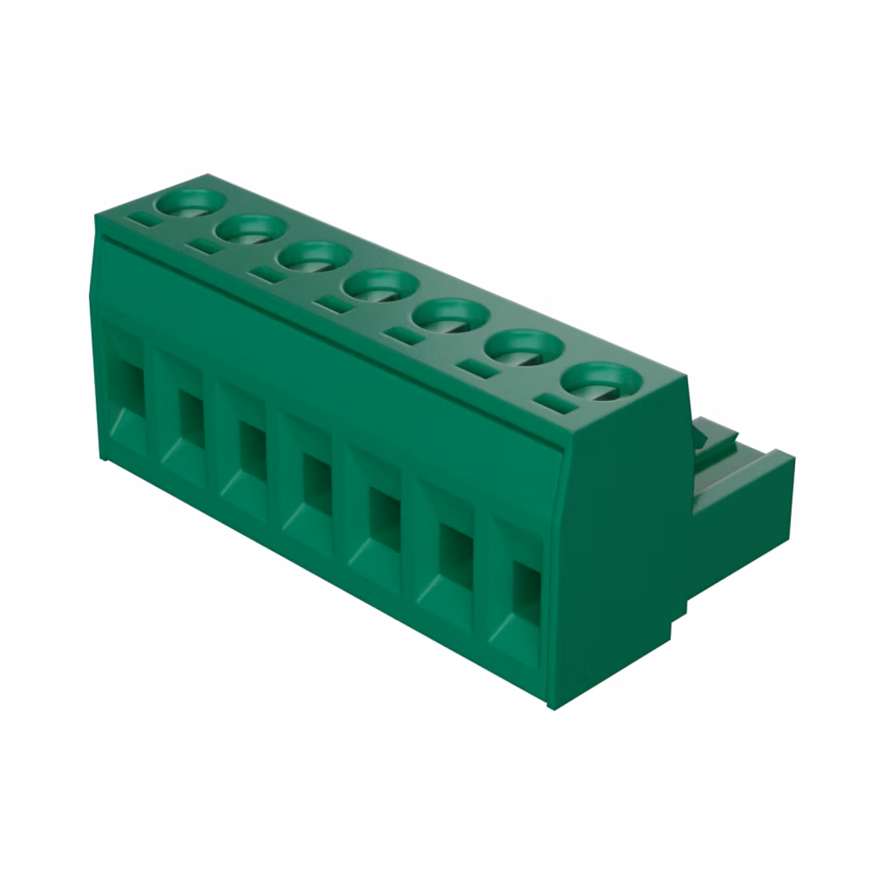 5.00mm Pitch Eurostyle Horizontal Plug, Green Housing, 7 Circuits for sale