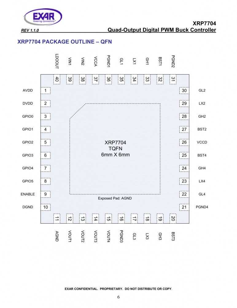 XRP7704 datasheet page 6