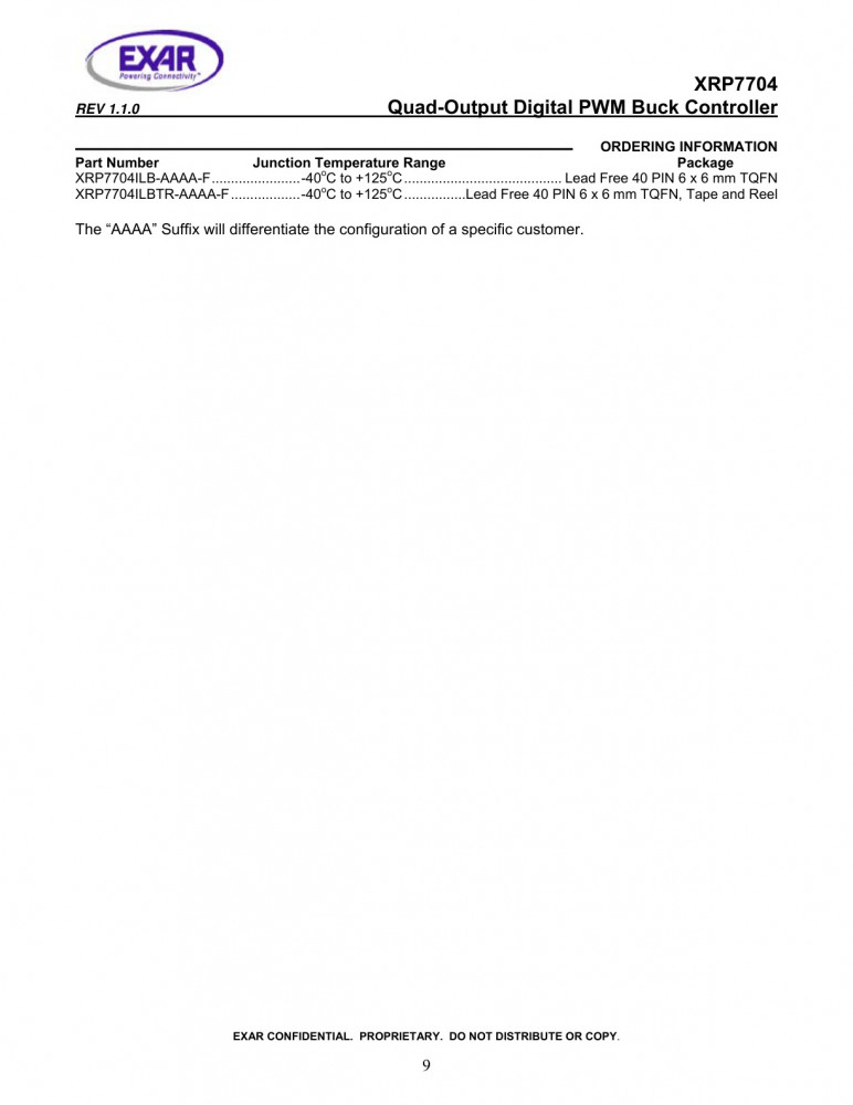 XRP7704 datasheet page 9
