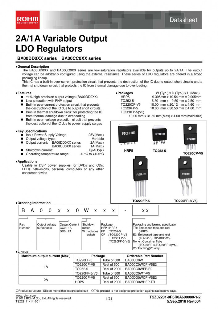 BA00DD0WHFP-TR datasheet page 1