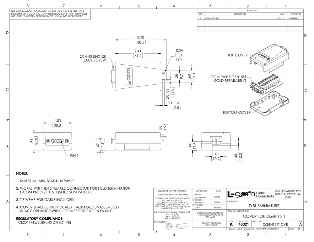 DGBH15FT-CVR technical document preview