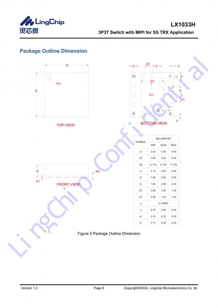 LX1033H datasheet page 9