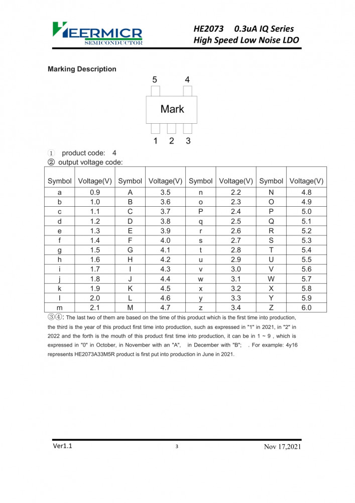 HE2073 datasheet page 3