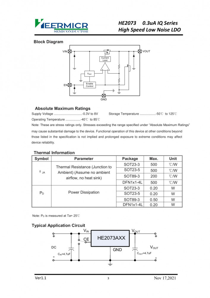 HE2073 datasheet page 4