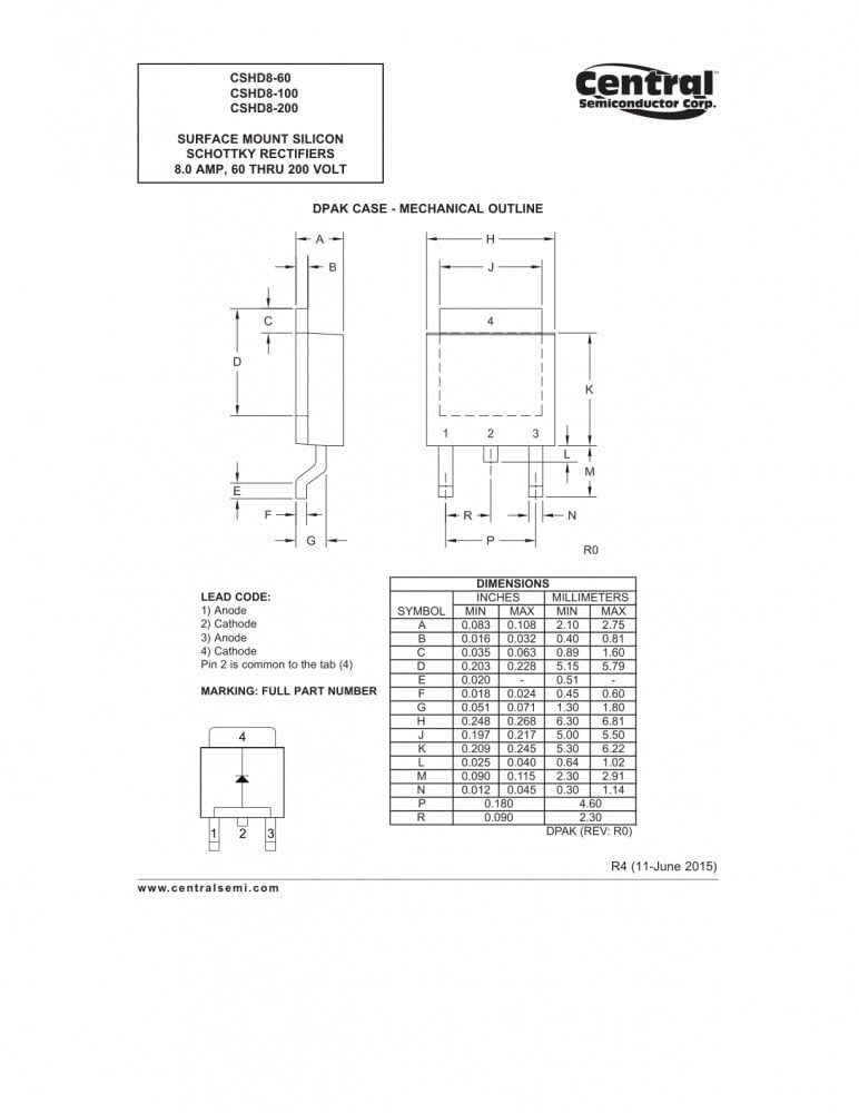 CSHD8 series datasheet page 2