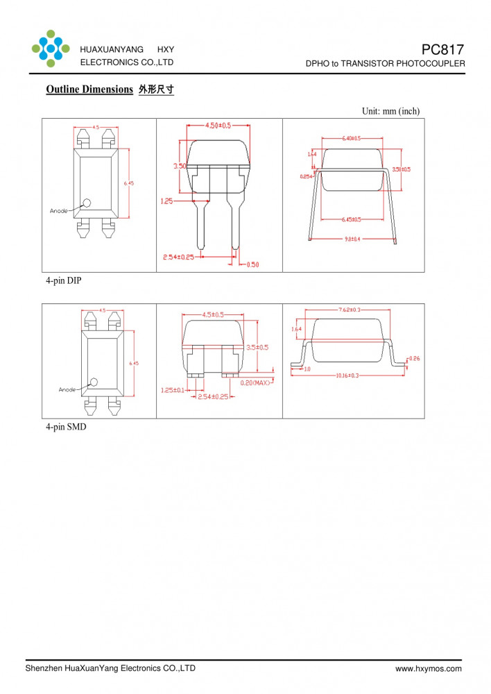 PC817B-HXY technical document page 6