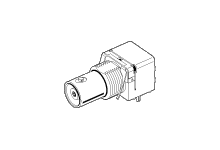 BNC Jack, Straight, PCB Receptacle, Through Hole, Brass Body, Nickel (Ni) Plated, 16.65mm Height, Tray, 50 Ohms