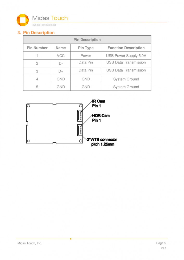 Product specification document page 6