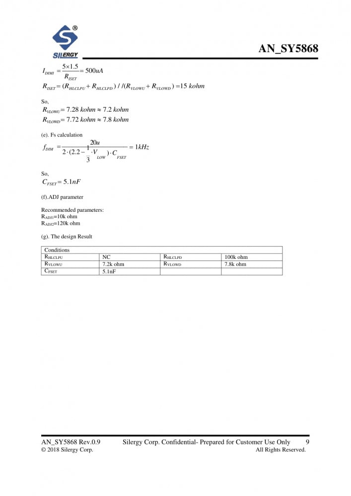 SY5868FKC datasheet page 9