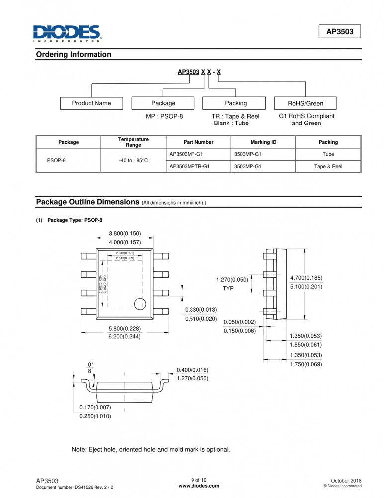 AP3503MPTR-G1 datasheet page 9