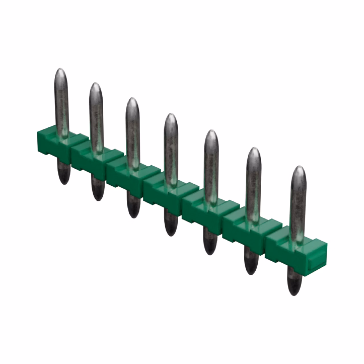 5.00mm Pitch Eurostyle Vertical PCB Pin Header, Breakable, 7 Circuits for sale