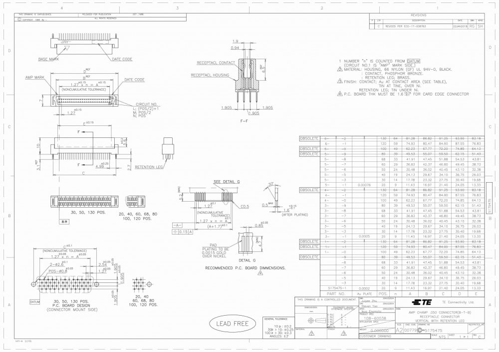 TE Connectivity 5175475-1 technical document preview