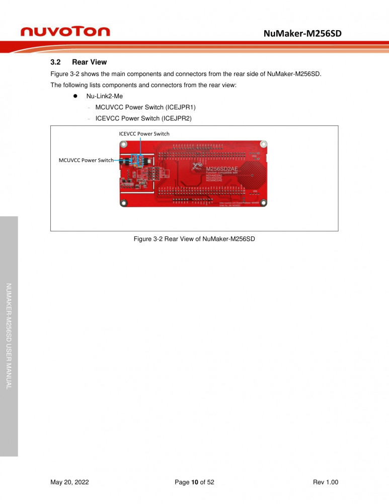 NuMaker-M256SD technical document page 10